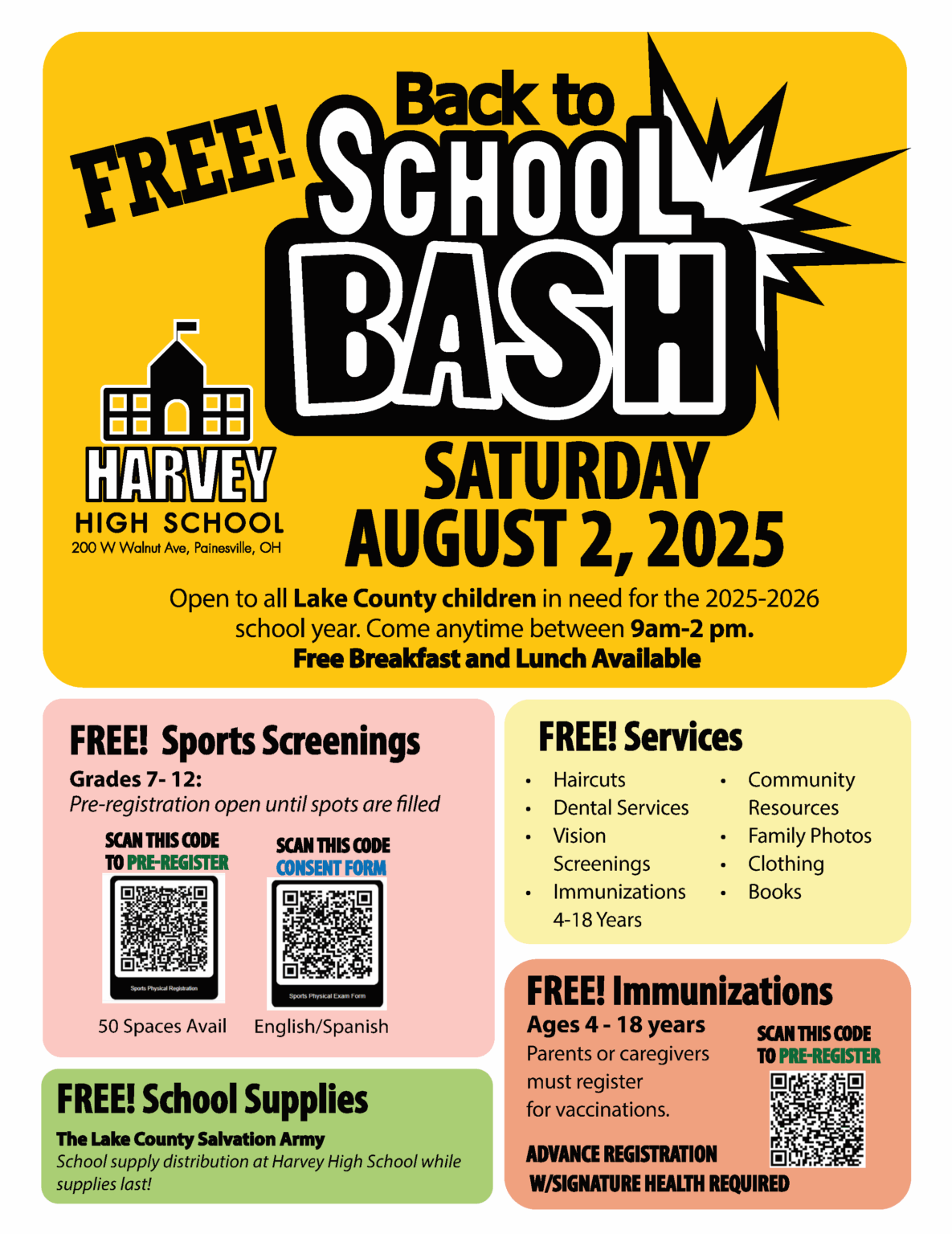 2025 Back to School Bash is BACK! ️🎉 - Commissioners' Office